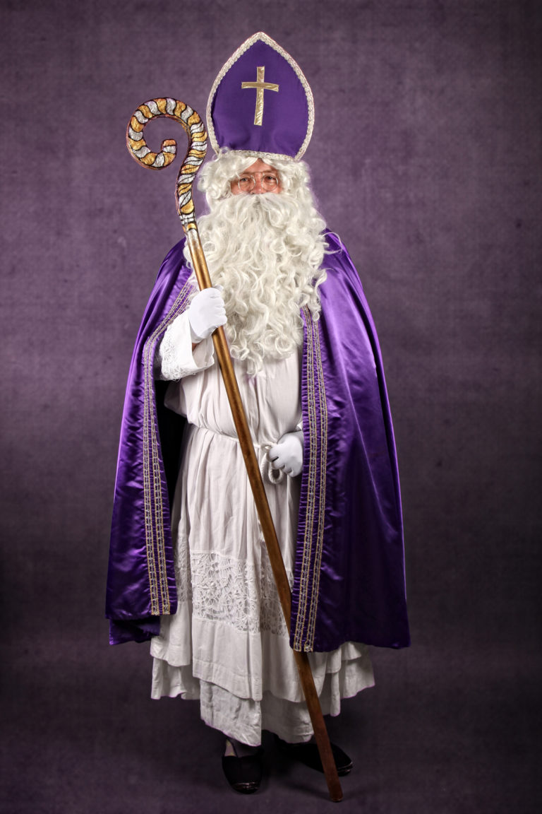 Saint Nicolas violet et argent